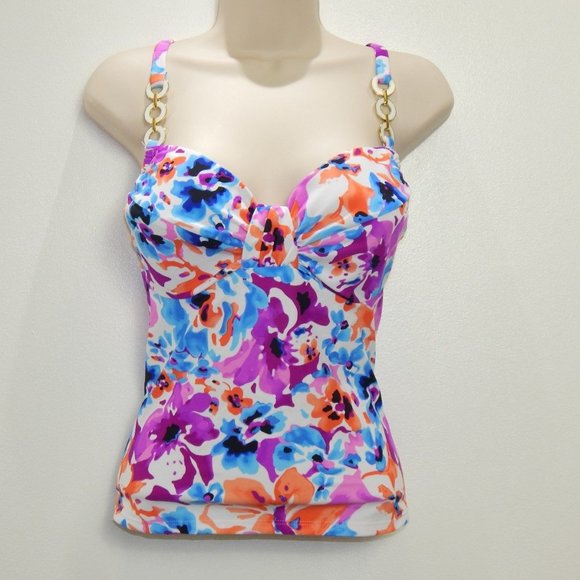 Catalina | Swim | New Tankini Swim Top Convertible Floral Medium 8 ...